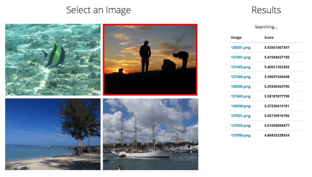 Adding a web interface to our image search engine with Flask ...