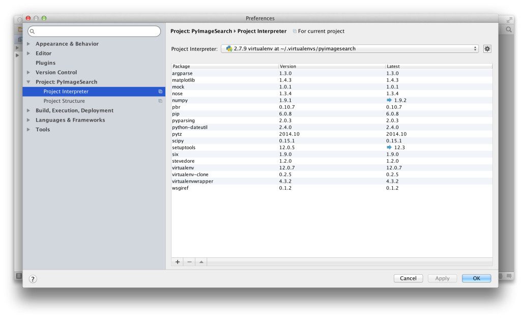 The perfect computer vision environment: PyCharm, OpenCV, and Python virtual environments ...