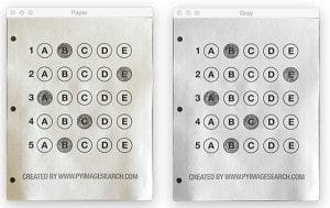 Bubble sheet multiple choice scanner and test grader using OMR, Python ...