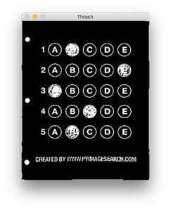 Bubble sheet multiple choice scanner and test grader using OMR, Python ...