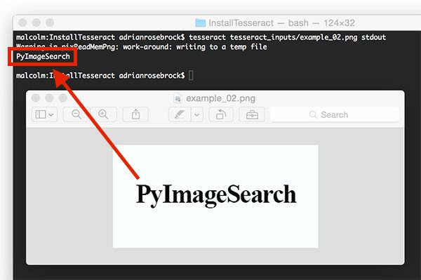 Installing Tesseract For Ocr Pyimagesearch