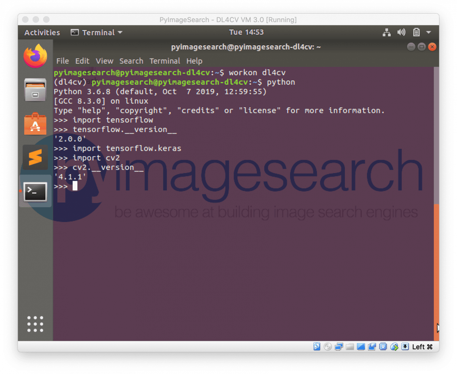 Your deep learning + Python Ubuntu virtual machine - PyImageSearch