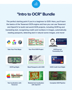Table of Contents - OCR with OpenCV, Tesseract, and Python - PyImageSearch