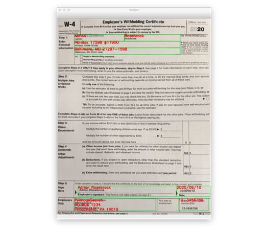 Ocr A Document Form Or Invoice With Tesseract Opencv And Python Pyimagesearch