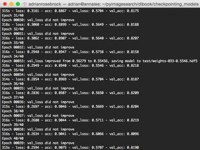How to use the ModelCheckpoint callback with Keras and TensorFlow ...