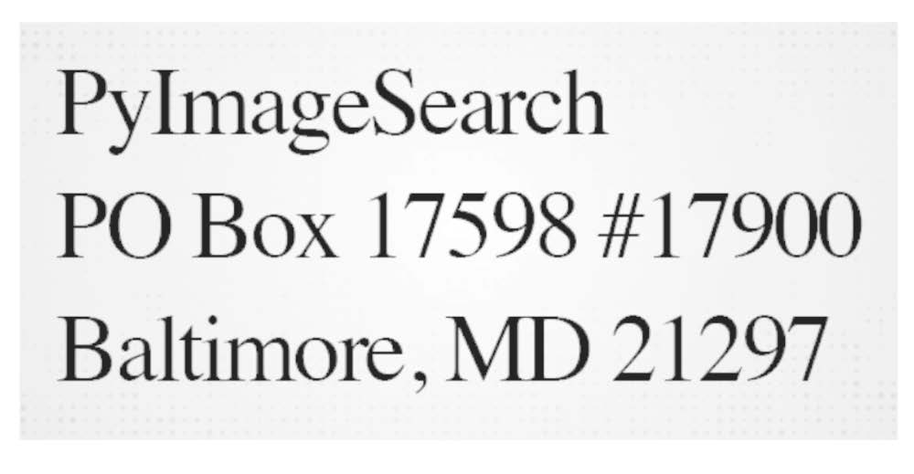 Easy Python Ocr Project With Tesseract Pyimagesearch