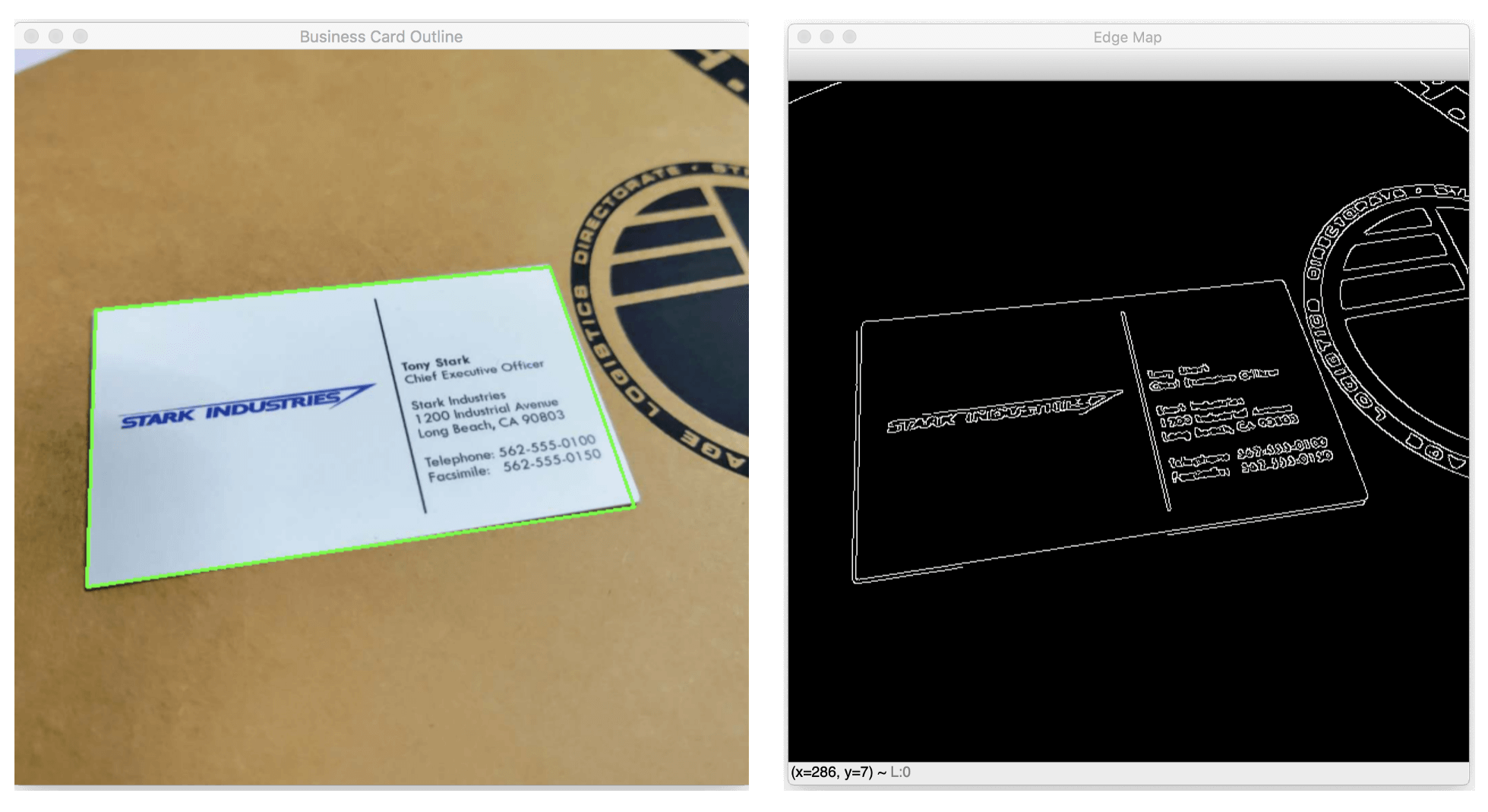 OCR’ing Business Cards - PyImageSearch