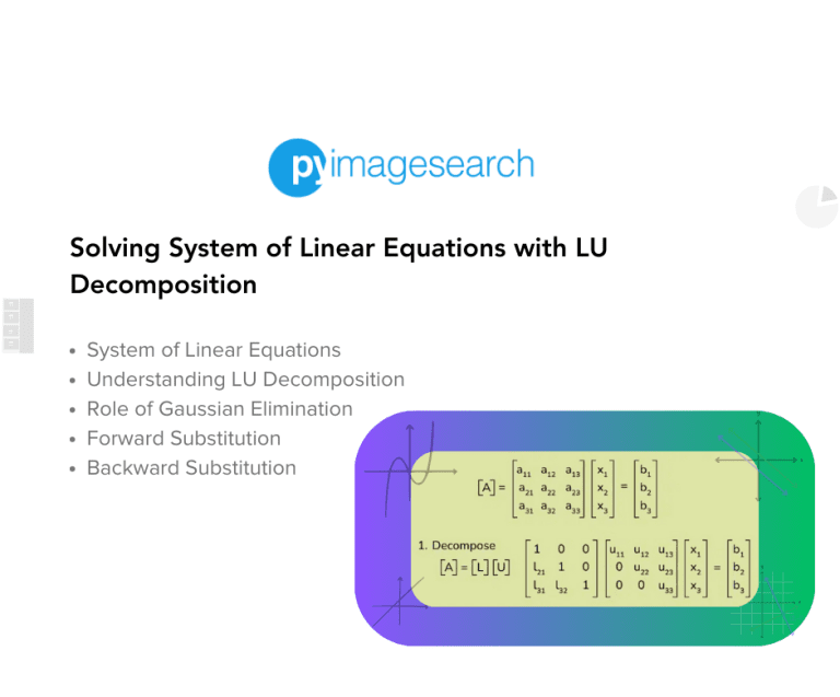 Solving System Of Linear Equations With Lu Decomposition Pyimagesearch