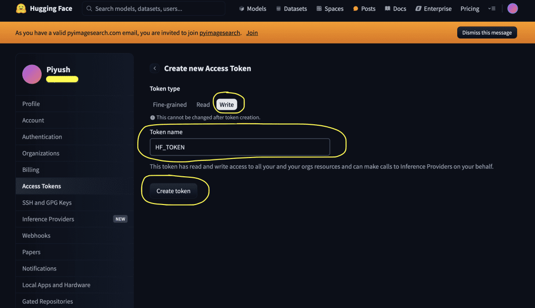 Configure Your Hugging Face Access Token in Colab Environment ...